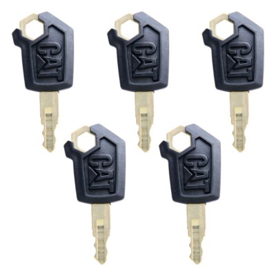 5 Pcs 5P8500 Heavy Equipment keys Caterpillar excavator ignition key ...