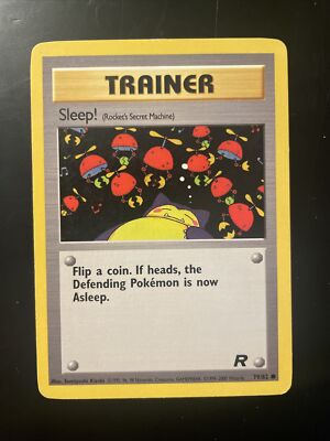 Pokemon Team Rocket Set COMMON Sleep! 79/82 - Near Mint (NM) | eBay