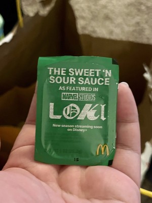 Mcdonalds Marvel Loki The Sweet And Sour Sauce, Disney+ Streaming | eBay