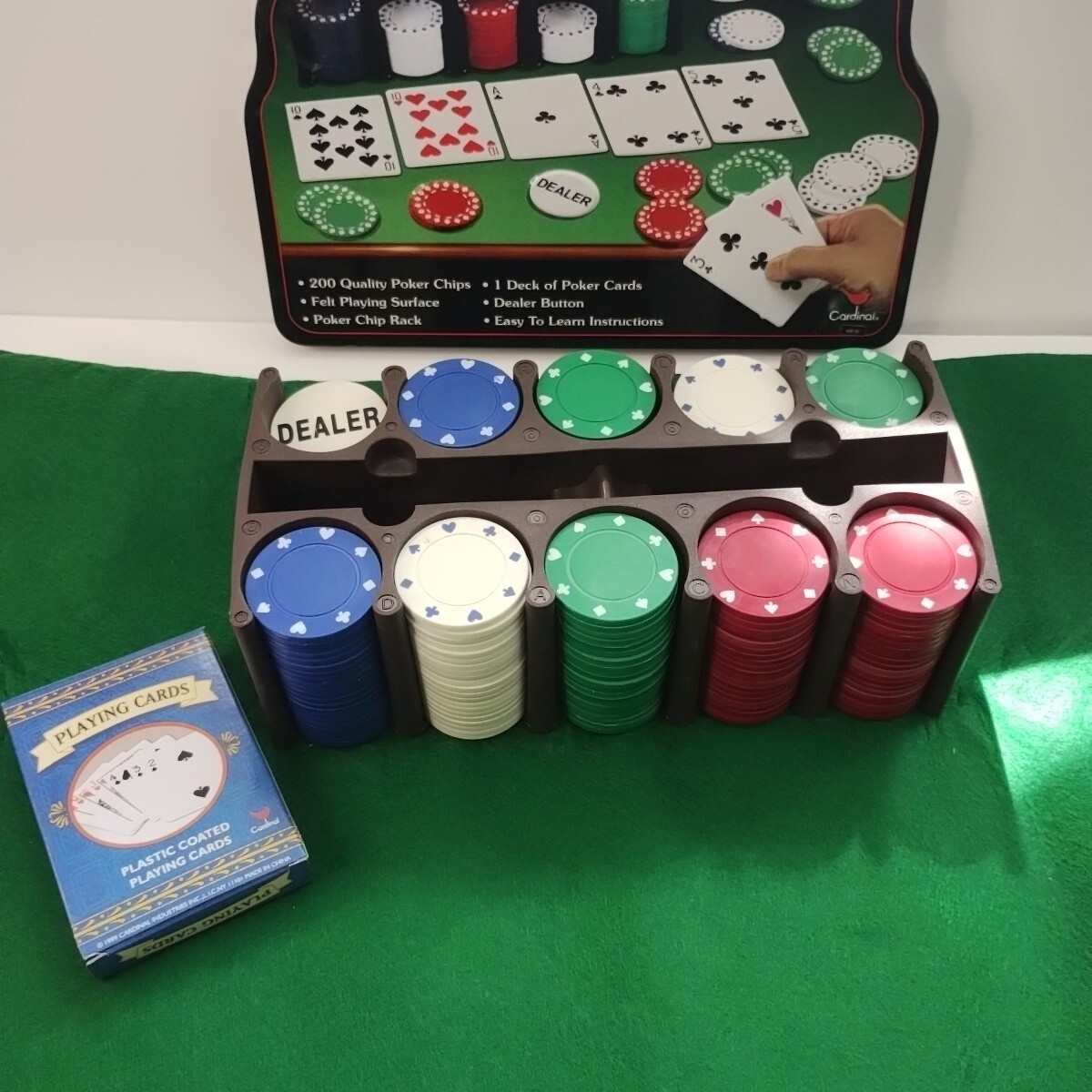 Cardinals Professional Texas Hold'em Poker Set Card Game for sale ...