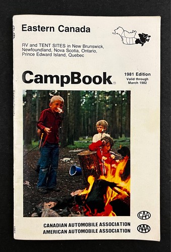 1981 AAA CAA Eastern Canada CampBook RV Tent Camping Vintage Travel ...