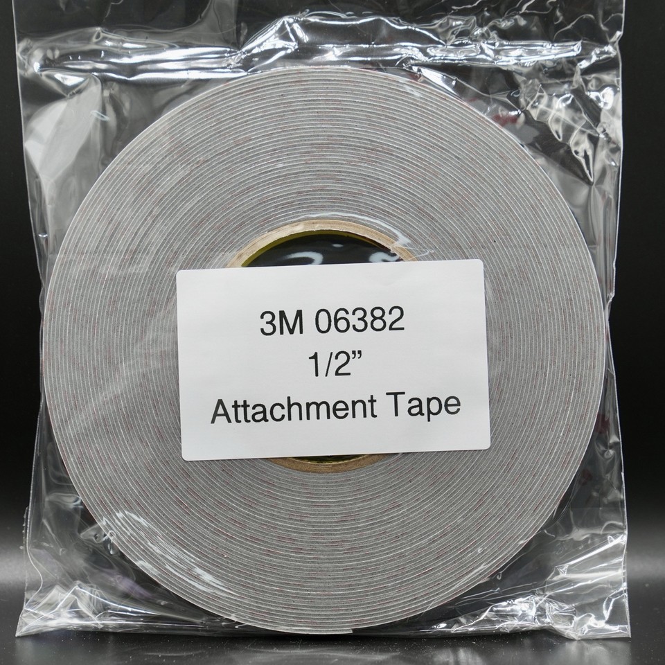 3M Automotive Acrylic Plus Attachment Tape, Black 1/2" x 20 yds 06382 ...