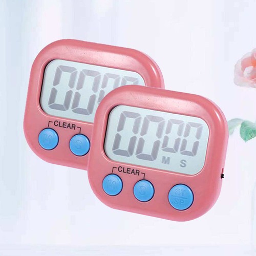 2 Pcs Timer Countdown Stopwatch Electronic Kitchen Timing Device | eBay