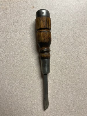 TUCK flat slotted [10"] wood handle screwdriver made-in-USA vintage | eBay