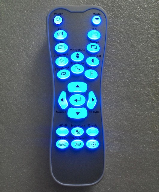 Optoma L-27-5KEY Projector Remote Control HD37 HDF536 DH1009 EH200ST ...