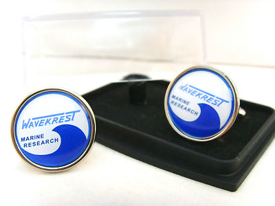 JAMES BOND 007 MILTON KREST'S WAVEKREST VESSEL BADGE MENS CUFFLINKS ...