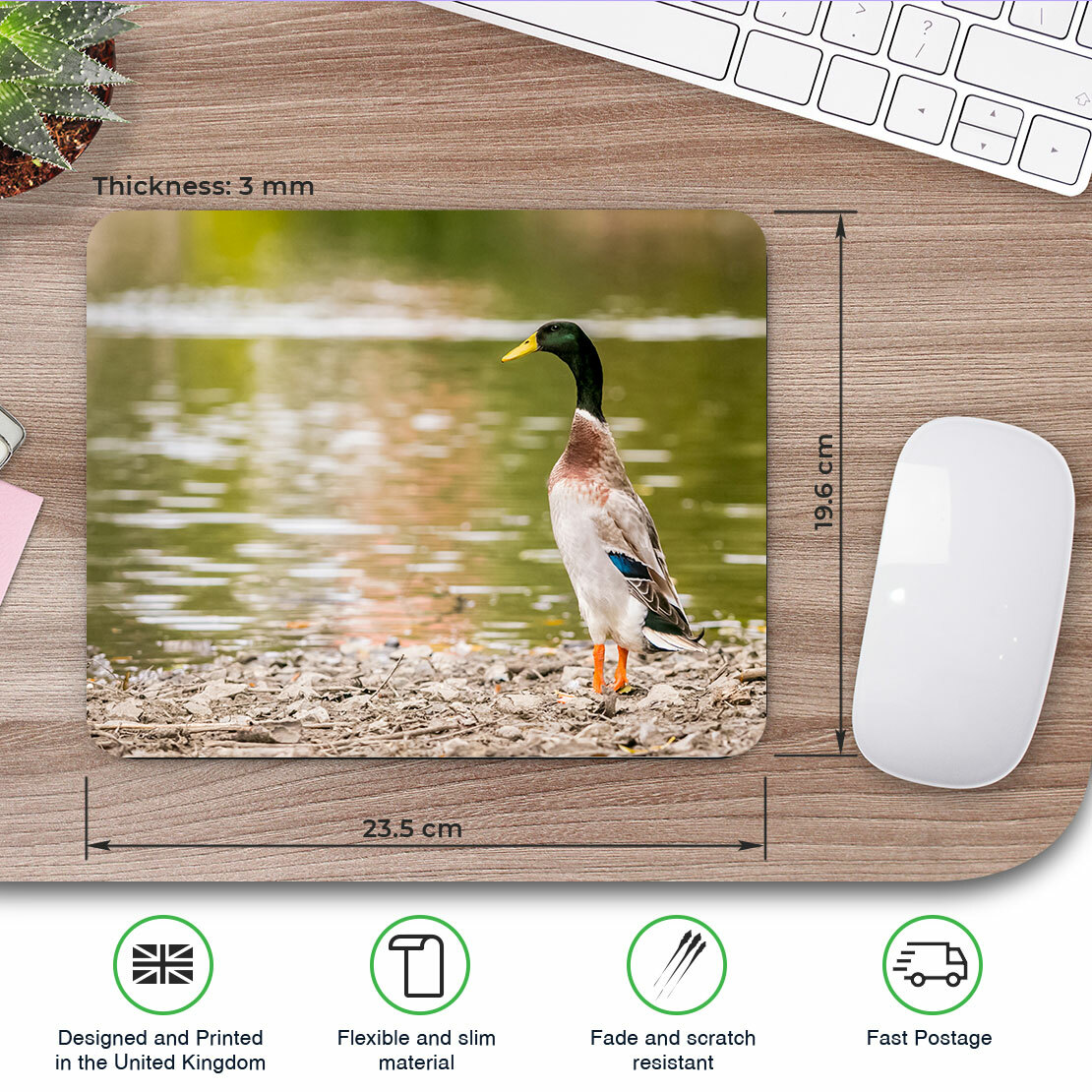 Computer Mouse Mat - Pretty Indian Runner Duck Office Gift #3384 | eBay