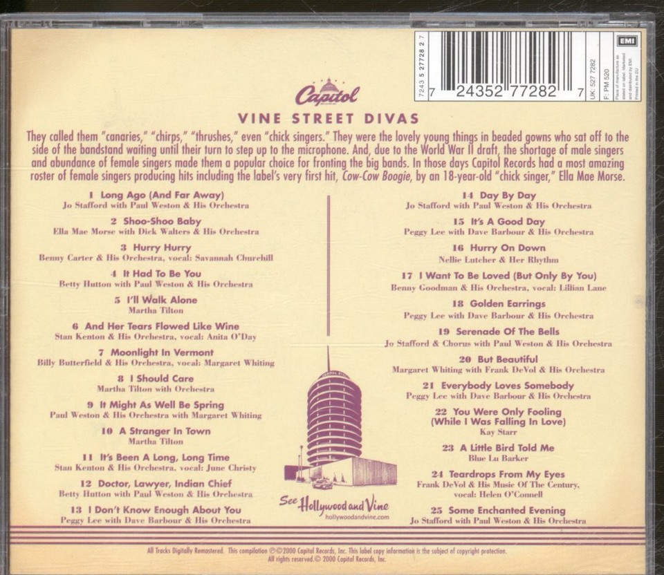 Various Artists Capitol Records From the Vaults Vol. 2 (Vine Street ...