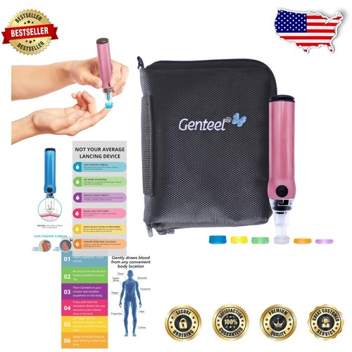 Comfortable No Prick Blood Tester for Glucose & DNA Testing - Light ...