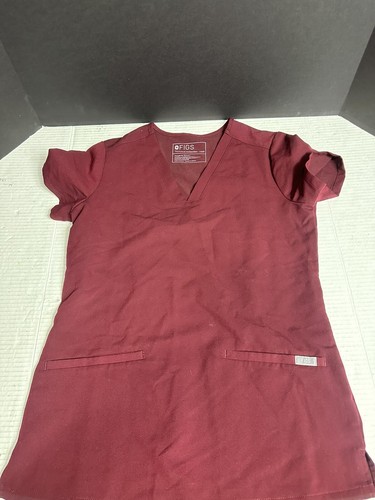 Figs Catarina Maroon/Burgundy Top XXS 2XS | eBay