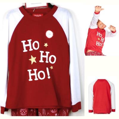 Family PJs Kids Pajama Top Ho Ho Ho Size 2T 3T New Boys Girls | eBay
