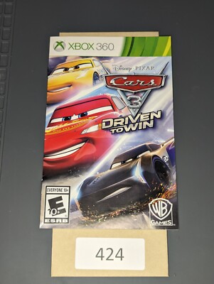Cars 3: Driven to Win Xbox 360 **MANUAL ONLY** | eBay