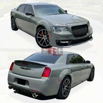 for 2015-2023 Chrysler 300 S SRT style front + Rear bumper + side ...