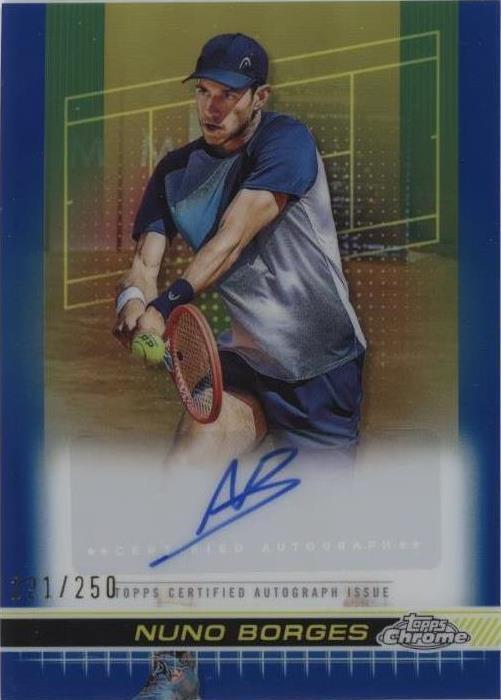 2024 Topps Chrome - Autographs I Nuno Borges #TCA-NBS Blue Refractor ...