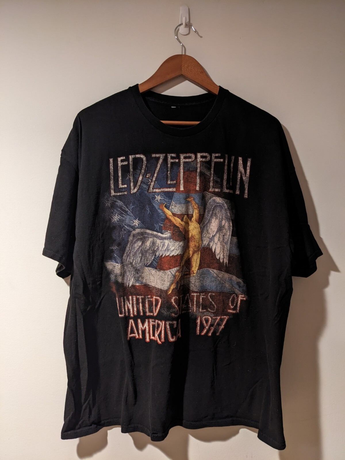 Vintage 2011 Led Zeppelin Retro 1977 Tour Black X-Lar… - Gem