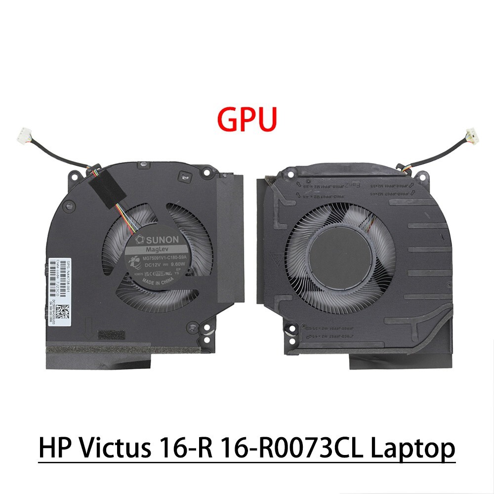 GPU CPU Cooling Fan N44738-001 Replacement For HP Victus 16-R 16 ...