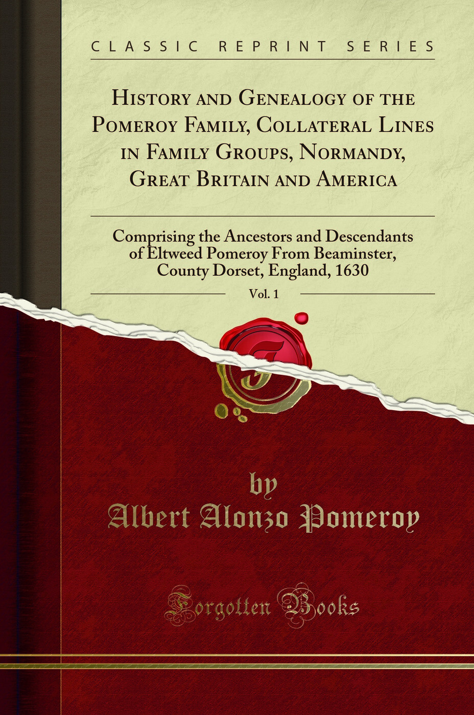 History and Genealogy of the Pomeroy Family, Collateral Lines in Family ...