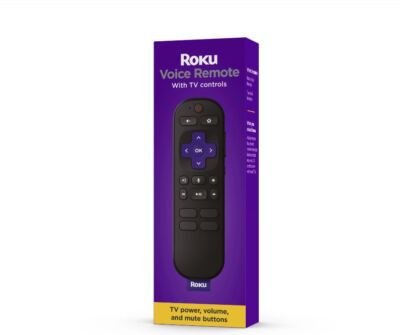 Roku RCA1RW Voice Remote (Official) for Roku Players, Roku Audio, and ...