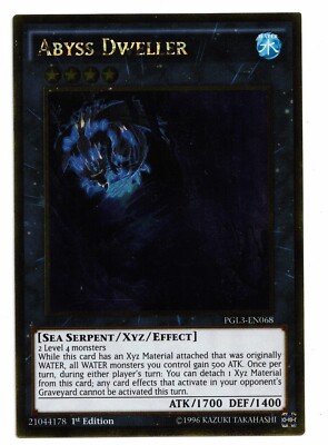 Yu-Gi-Oh Card: Abyss Dweller PGL3-EN068 1st Edition Gold Rare! NM | eBay