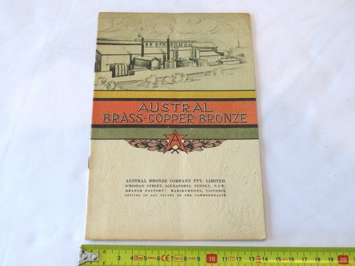 Austral Brass Copper Bronze Company Booklet 1944 - Rare Great Condition ...