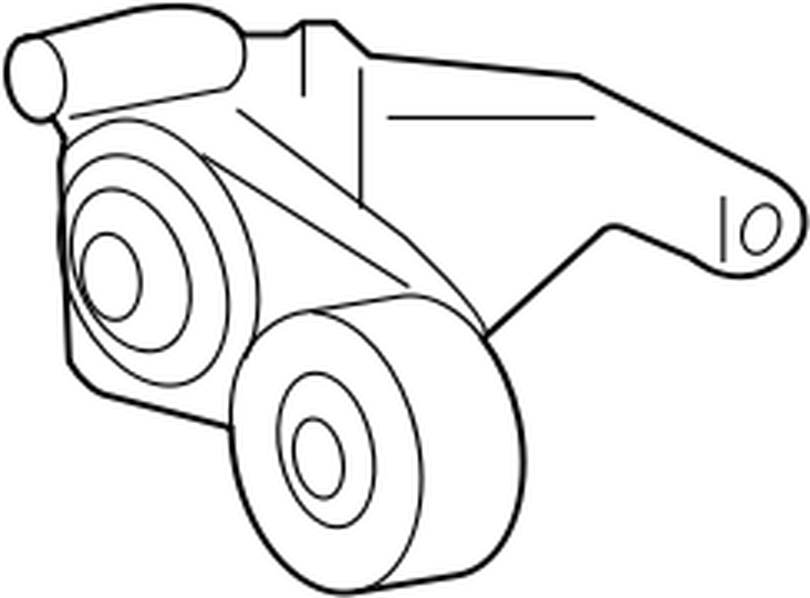 16620-75051 Toyota Tensioner assy, v-ribbed belt 1662075051, New ...