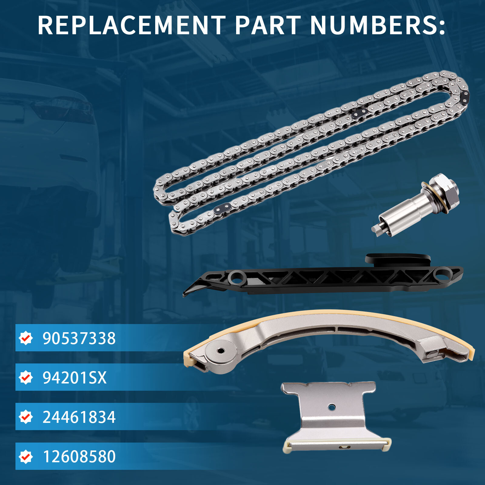 Timing Chain Kit For Chevrolet HHR Cobalt Malibu Saab 9-3 Saturn Ion ...