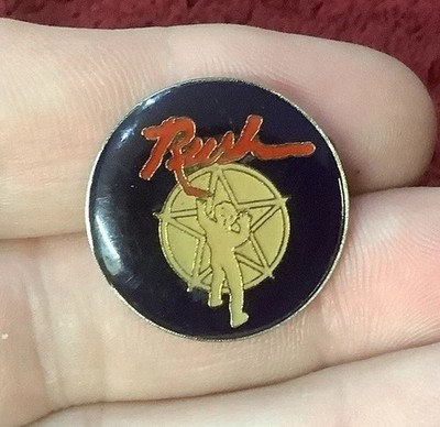 Vintage 1980s RUSH Rock Band Tour Pin Button Hat Lapel Badge Vest Pin ...