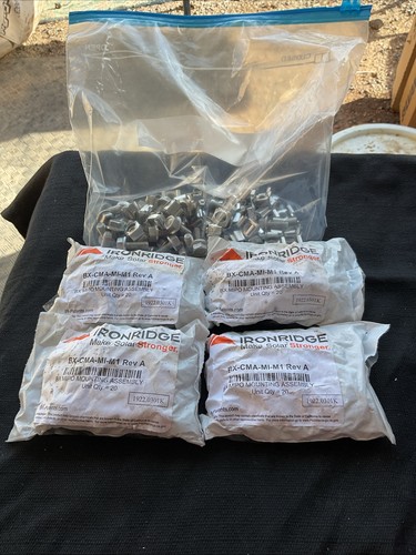 New Lot 115 Iron Ridge Solar Mounting Assembly Sets BX-CMA-MI-M1 Screws ...