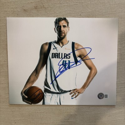 Dirk Nowitzki Signed 8x10 Photo Autograph Beckett COA Dallas Mavericks ...