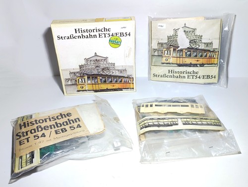 Straßenbahn Bausatz ET54 / EB 54 Prefo Made in DDR H0 1:87 | eBay.de