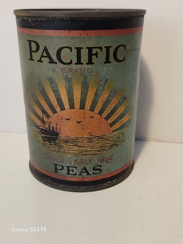 ORIGINAL SIGN CAN PAPER LABEL 'PACIFIC' BRAND OF THE A&P COMPANY 4 1 /2 ...