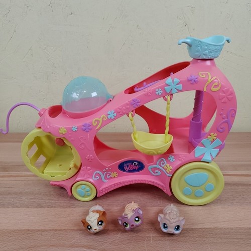 Littlest Pet Shop LPS Paw Powered Cruiser Vehicle (Includes 3 Hamster ...