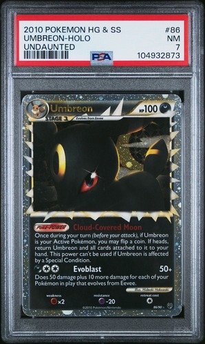 2010 POKEMON UNDAUNTED UMBREON PRIME #86 ULTRA RARE HOLO PSA 7 NM ...