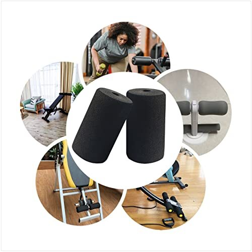 2Pcs Foam Foot Pads Rollers for Home Gym Exercise Machine Equipments | eBay