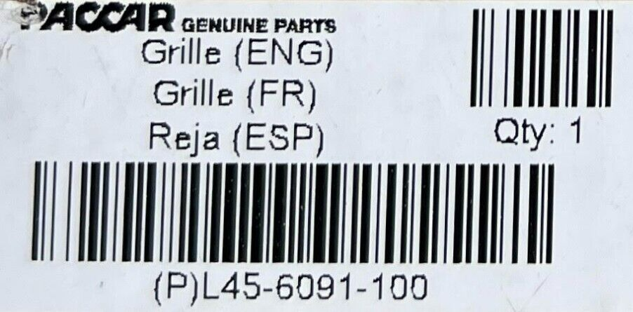 L45-6091-100 Genuine Paccar Front Grille Assy OEM - New | eBay