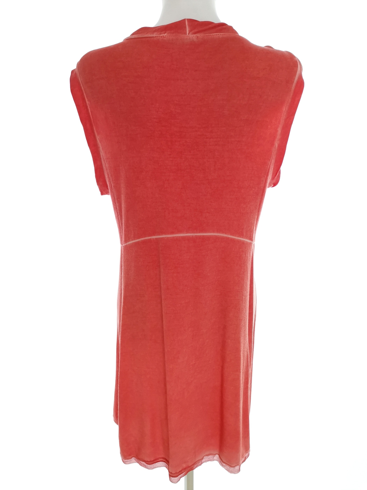 Elly T. XL Orange Longueur genou Robe Droite Viscose Sans manches ...