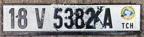 Rare Authentic Chad License Plate Tchad Africa | eBay