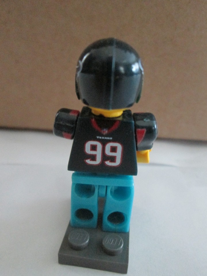 LEGO NFL Player figure T. J. Watt # 99 NFL Houston Texans /Rare figure ...