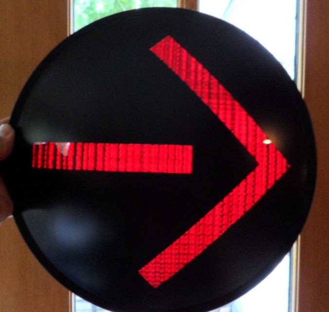12" Inch RED Arrow Traffic Signal Light Lens PLASTIC NEW | eBay