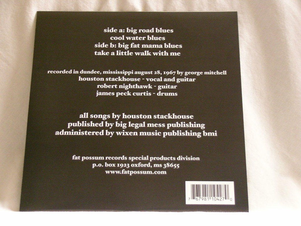 HOUSTON STACKHOUSE George Mitchell Collection Vol. 4 7" 33 rpm VINYL 4 ...