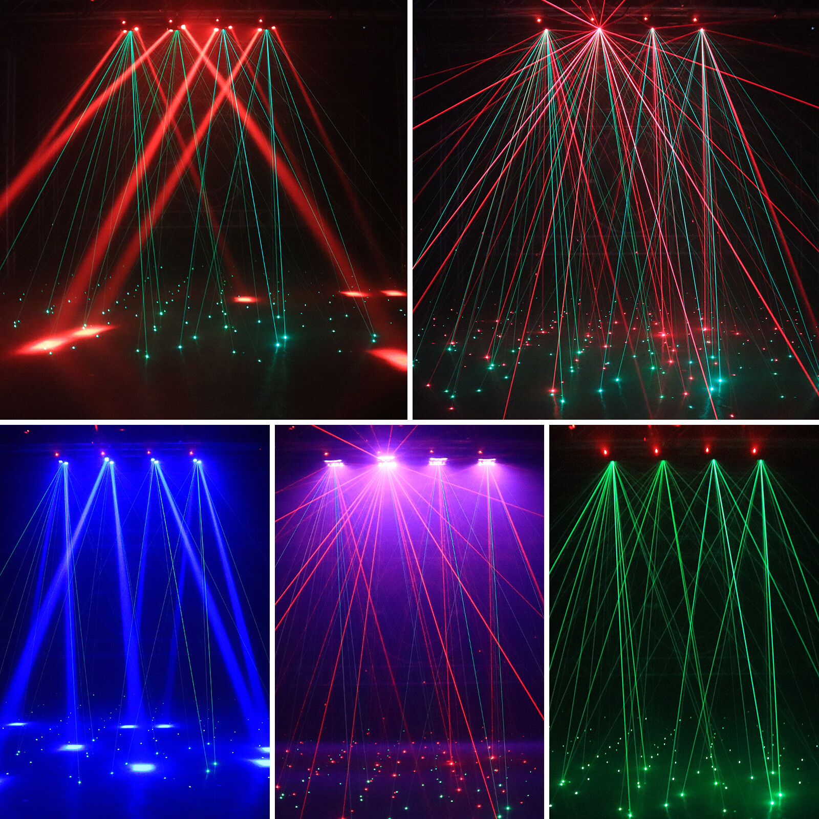 RGB Laser Moving Head Spider DMX Lichteffek Partylicht Bühnenlicht ...