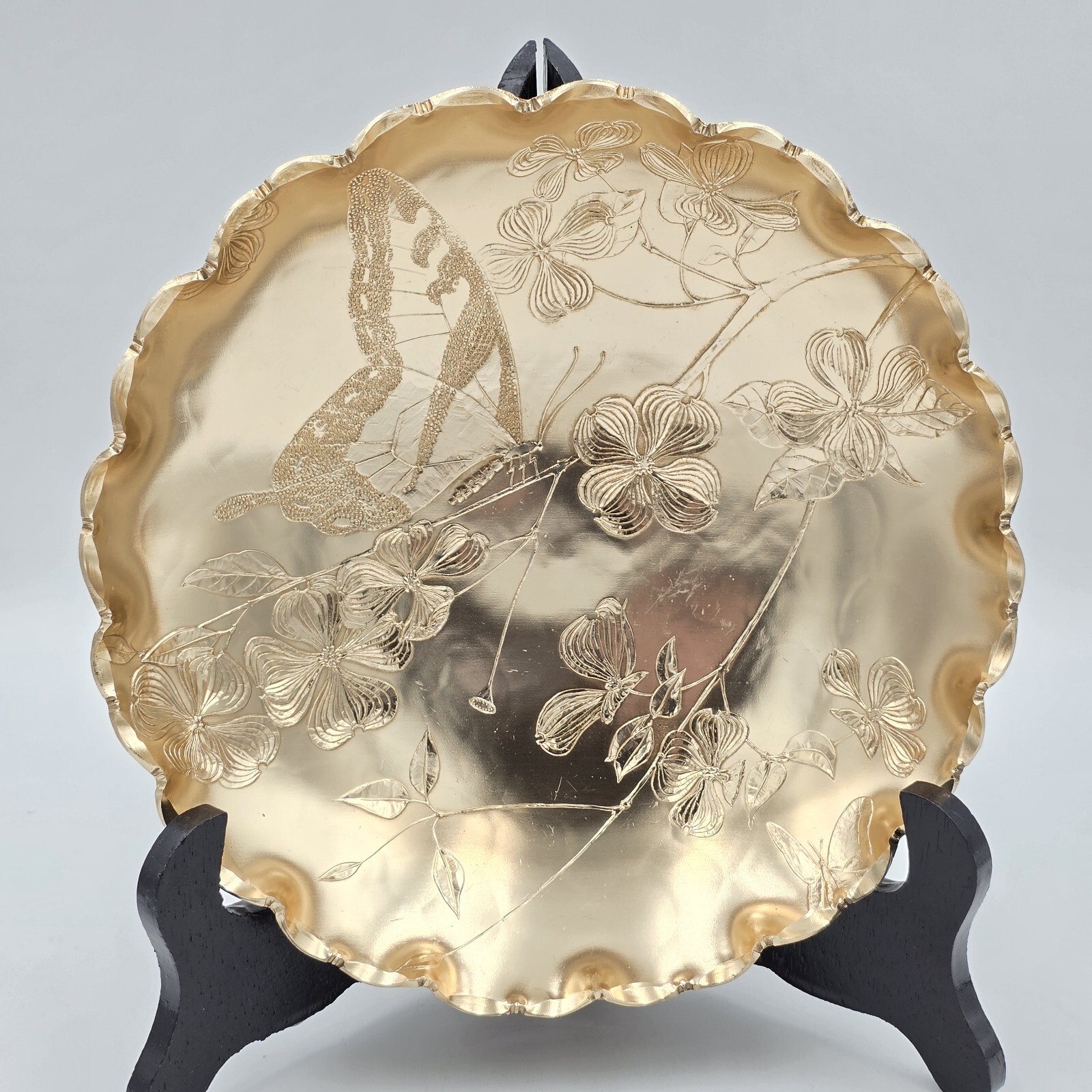 Arthur Armour Bowl Tray Dish Hammered Gold Anodized Aluminum ...