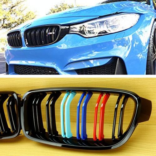 ///M-Color + Shiny Black For BMW F30 F31 Sedan Wagon M Style Front ...