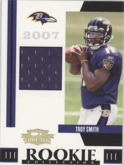 2007 Donruss Threads - Rookie Collection Materials Troy Smith #RCM-10 / ...