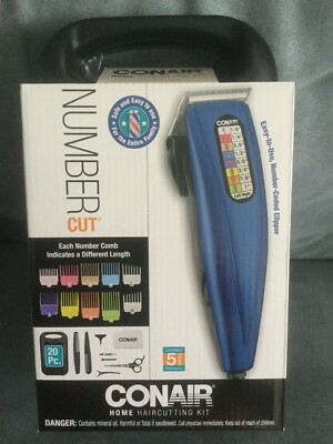 CONAIR NUMBER CUT *BLUE* HOME HAIRCUTTING HAIRCUTS KIT RAZOR - NEW IN ...