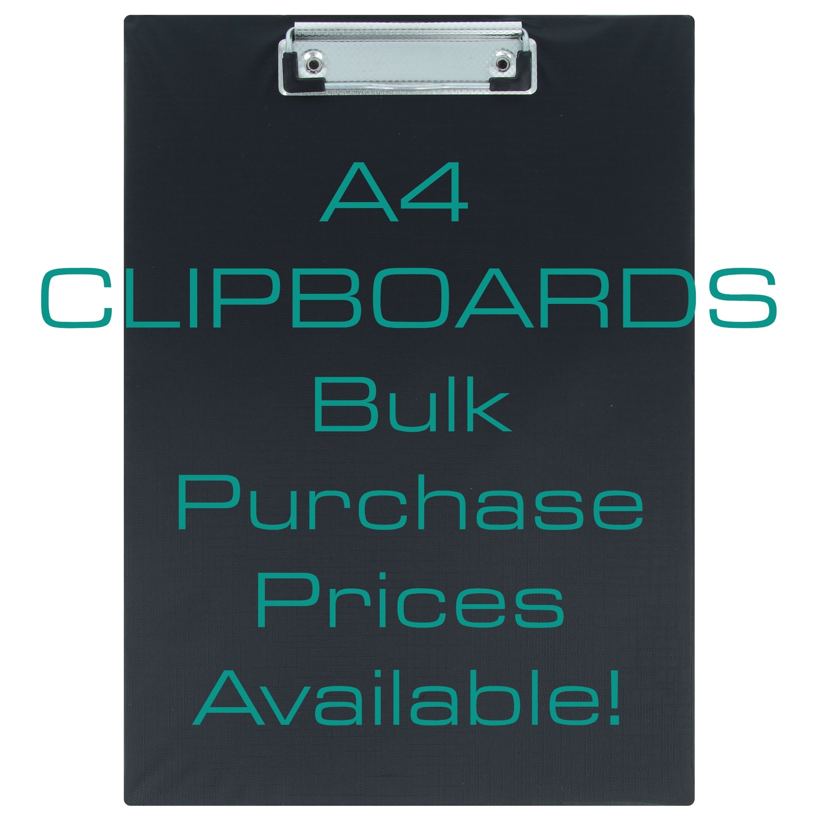 CLIPBOARDS A4 Bulk Purchase Black PVC Plastic Foolscap Clip Board ...