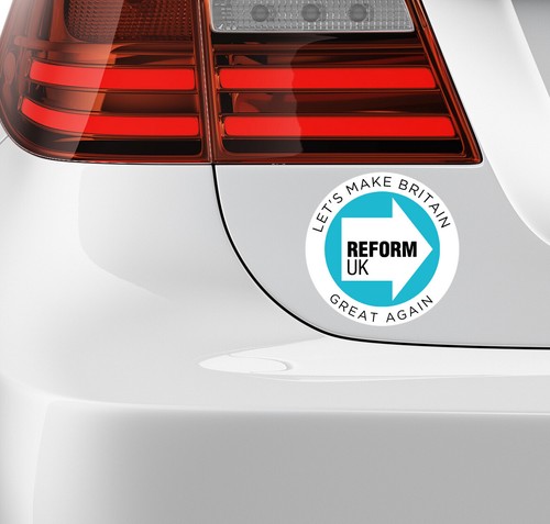 Reform UK Let's Make Britain Great Again sticker weatherproof ...