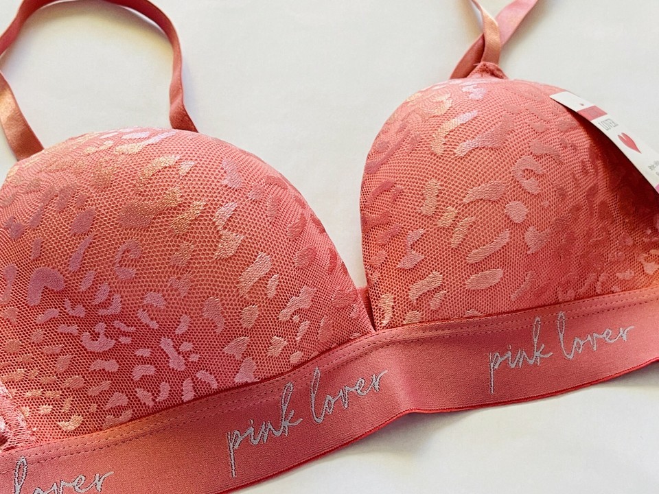 3/6 Bras PLUNGE LIGHTLY PADDED WIRELESS Bralette SOFT COMFY BRA 919 ...