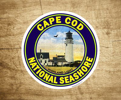 Cape Cod Highland Lighthouse 3" Sticker Decal National Seashore Vinyl ...