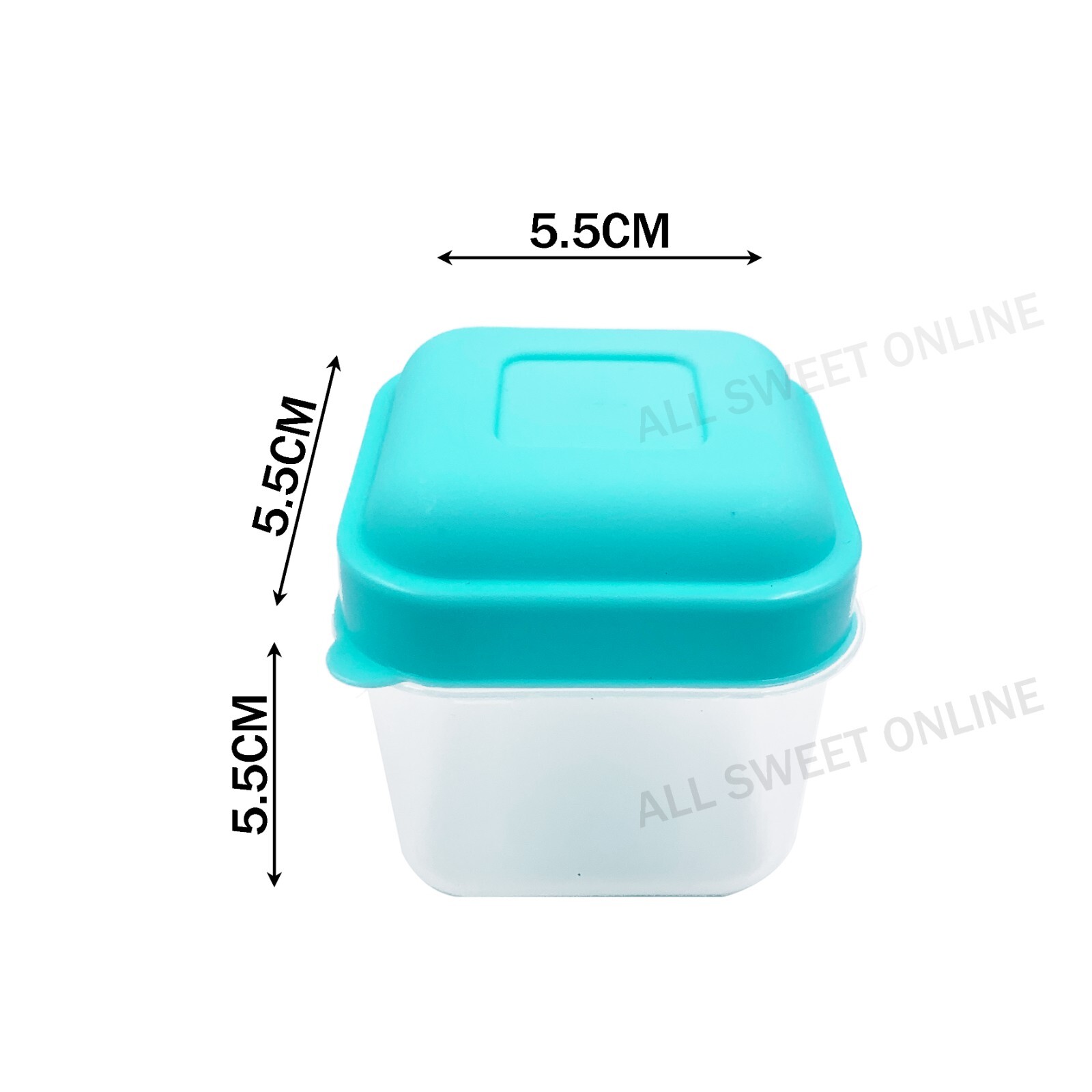 10pcs Square Plastic Container 100ml Tins Craft Storage with Snap Lids ...